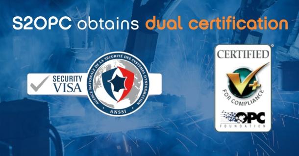 S2OPC obtains dual certification